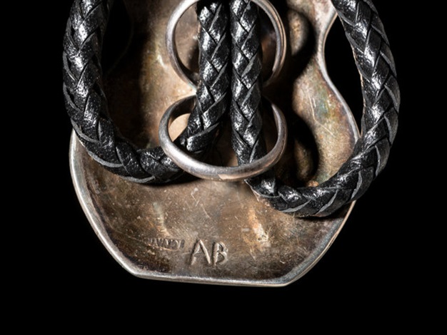 Silver Olla Bolo Tie by Abraham Begay on artnet