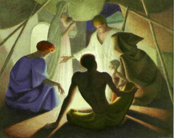 La nativité à Jamaa El Fna by Jacques Azema on artnet