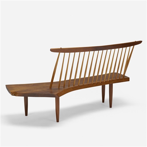 Conoid bench by George Nakashima on artnet