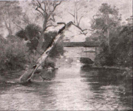 Covered bridge by Walter Clark on artnet