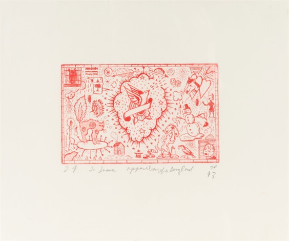 The Apparition of a Song Bird by Tony Fitzpatrick on artnet
