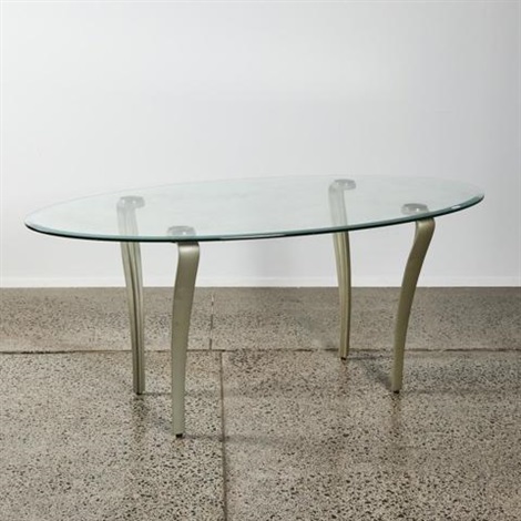 A Stephane Rondel Style Glass Dining Table by Stephane Rondel on artnet