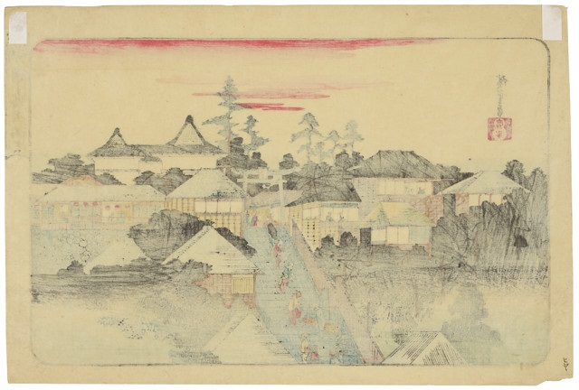Yushima Tenmangu The Tenmangu Shrine at Yushima by Utagawa Hiroshige on ...