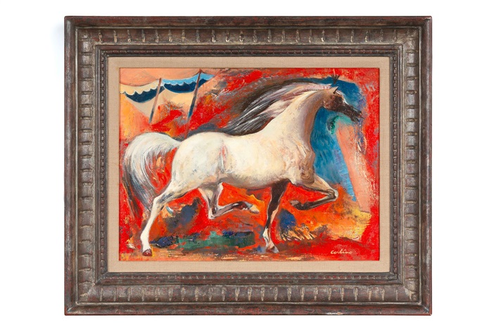 Tent on fire by Jon Corbino on artnet