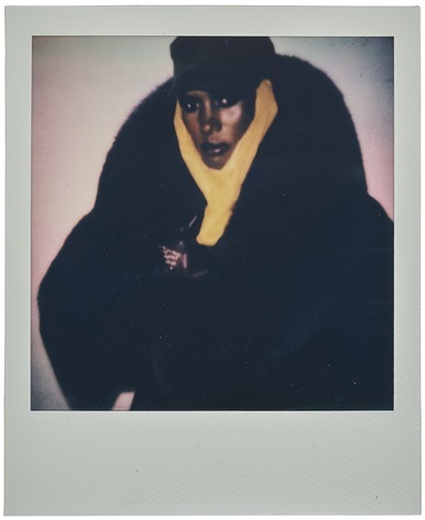 Grace Jones in Black Coat, 1984 by Andy Warhol on artnet