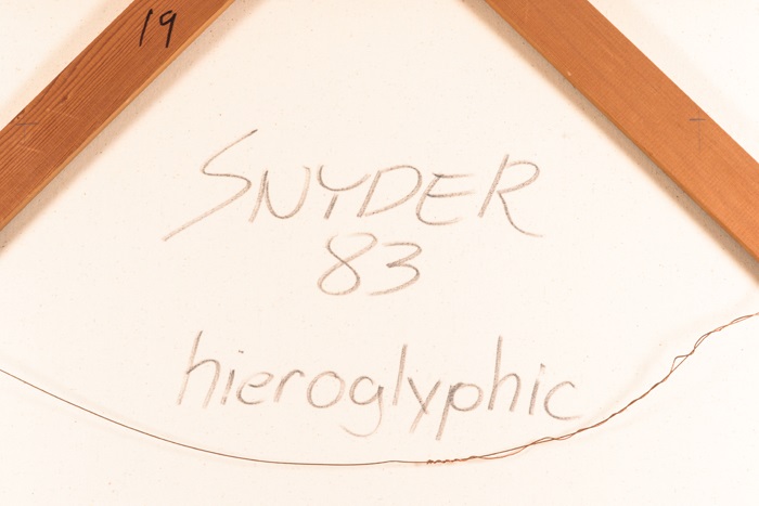 Hieroglyphic, 1983 by George Snyder on artnet