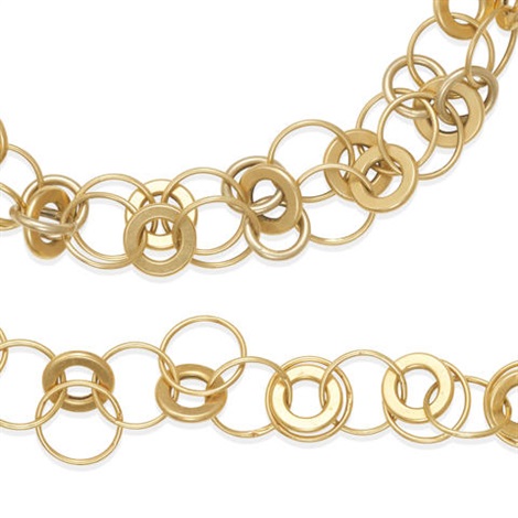 PETER WONG AN 18K BI-COLOR GOLD NECKLACE AND BRACELET SET by Peter Wong on artnet