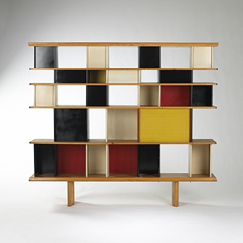 Bookcase from the maison du Mexique by Charlotte Perriand, Jean Prouvé ...