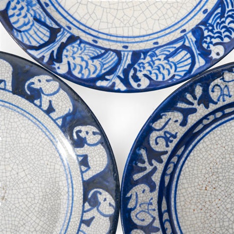 Five Dedham Pottery Plates by Dedham Pottery on artnet