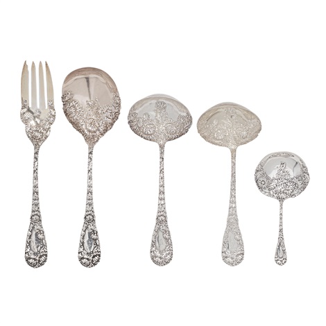 A WM. B. DURGIN CO. STERLING SILVER FLATWARE SERVICE by William B ...
