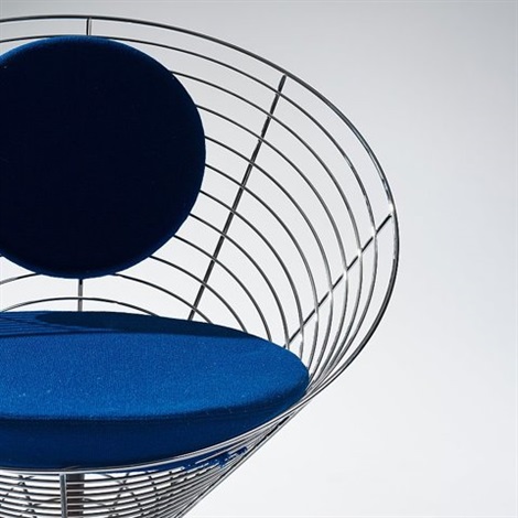 A pair of Wire Cone Chairs by Verner Panton on artnet