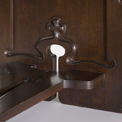 Rare and Important library table by Charles Rohlfs on artnet