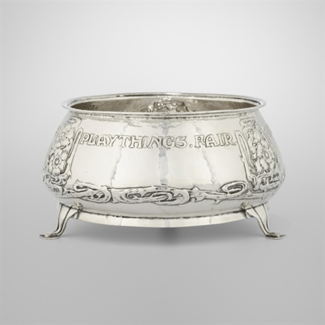 Edwardian Arts Crafts rose bowl by Alwyn C.E.Carr and Omar Ramsden on ...