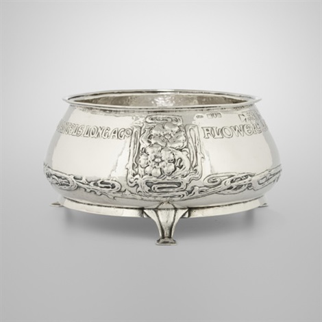 Edwardian Arts Crafts rose bowl by Alwyn C.E.Carr and Omar Ramsden on ...