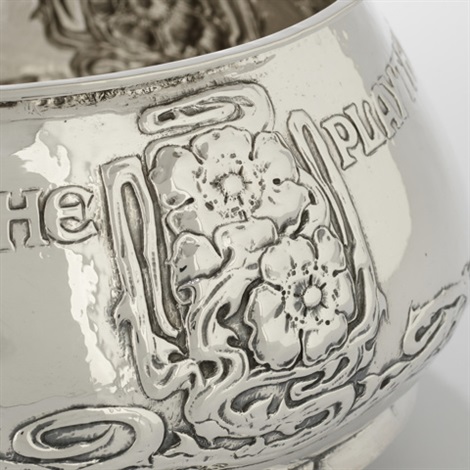 Edwardian Arts Crafts rose bowl by Alwyn C.E.Carr and Omar Ramsden on ...