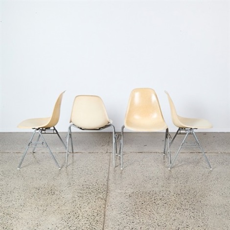 A Set of Four DSS Chairs by Charles and Ray Eames on artnet