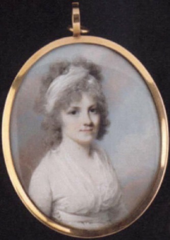 Zepherina Veitch in a white dress with sash, wearing a bandeau in her ...