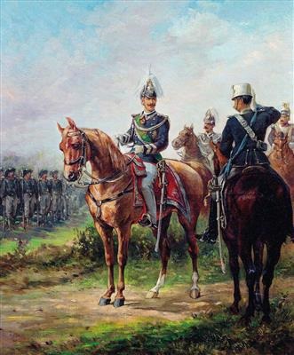 König Viktor Emanuel II. von Italien im Manöver by Oliver Pichat on artnet