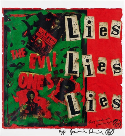 Three Signed Exhibition Screenprints by Jamie Reid on artnet