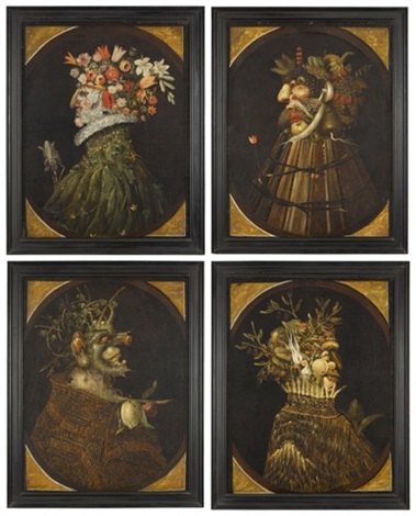The Four Seasons January May August September By Giuseppe Arcimboldo