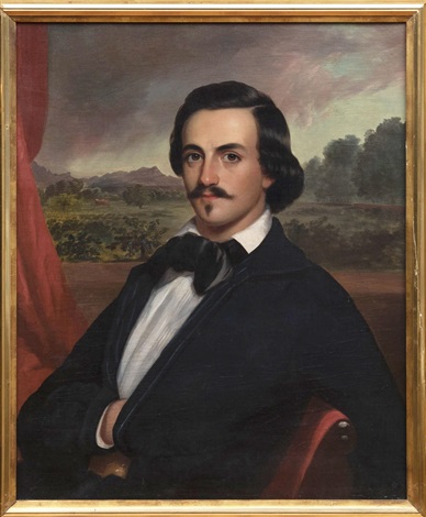 Portrait of Benjamin Franklin Coons 1826-1892, the founder of El Paso ...