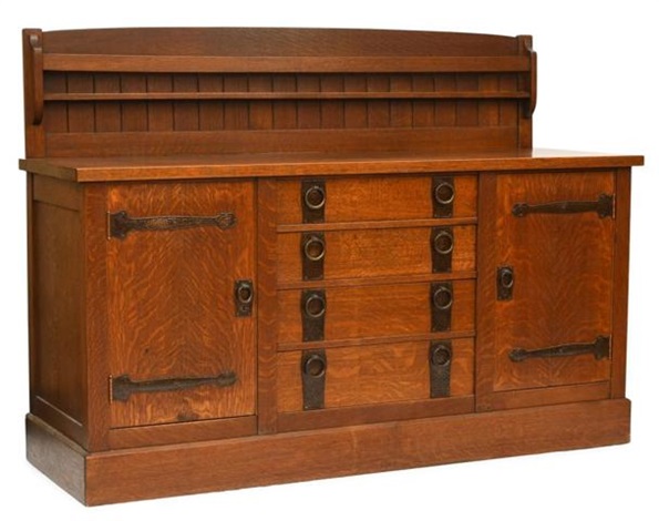 Rare Massive Sideboard, No. 841 by Gustav Stickley on artnet