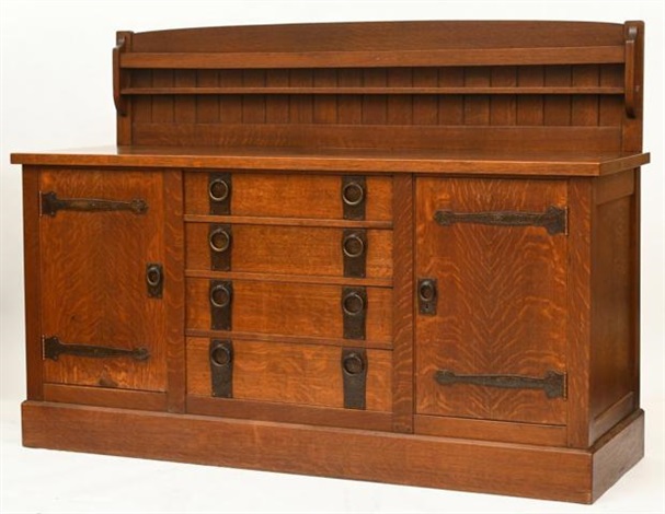 Rare Massive Sideboard, No. 841 by Gustav Stickley on artnet