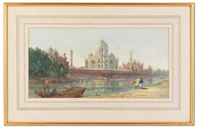 A view of the Taj Mahal, Agra by Arthur Augustus Dixon on artnet
