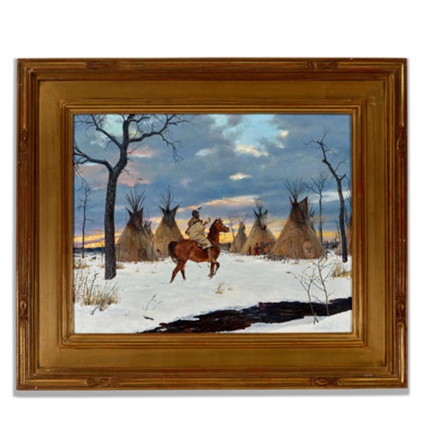 Good Camp - Cheyenne Winter by Gordon Phillips on artnet