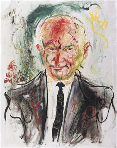 Portrait of Joseph Borkin by Affandi on artnet