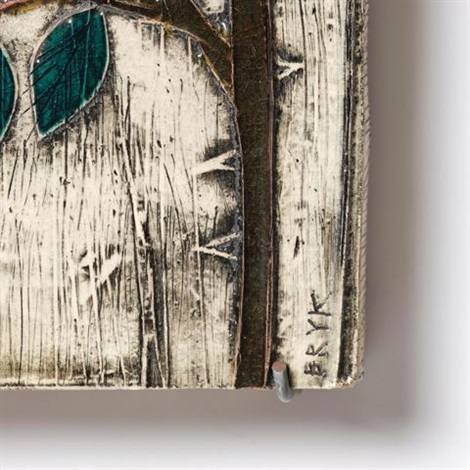 a stoneware wall relief by Rut Bryk on artnet