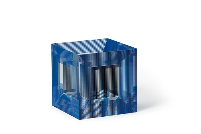 Cube with ambiguous space by Jesús Rafael Soto on artnet