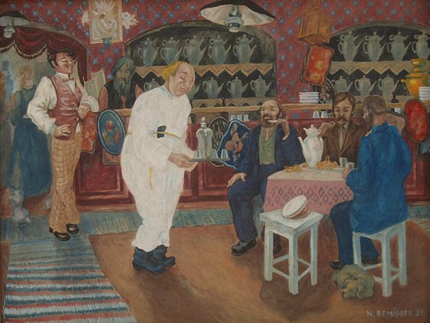 Russian tavern by Nikolai Vladimirovich Remizov on artnet