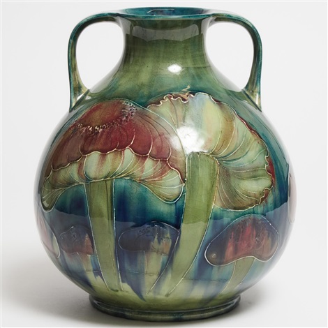 Macintyre Moorcroft Large Two-Handled Claremont Vase, for Shreve Co by ...