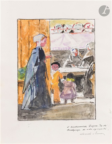 Dans la cuisine by Lucien Simon on artnet