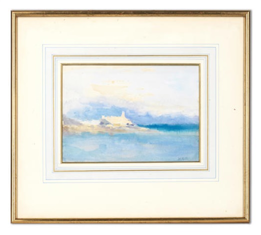 A lake scene by Hercules Brabazon Brabazon on artnet