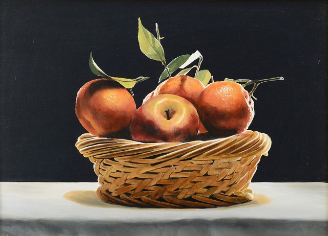 Arance in piccolo cesto by Beniamino Ciccotelli on artnet