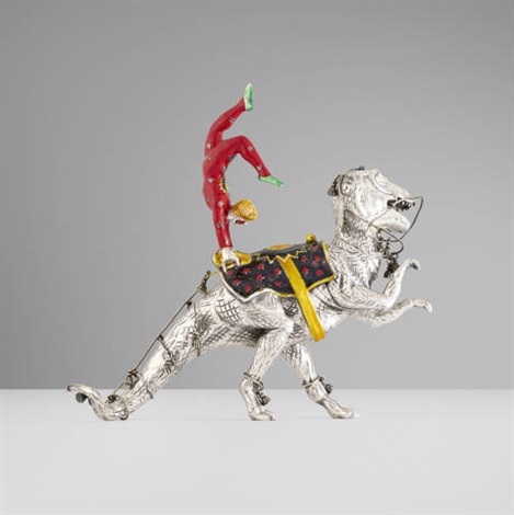Acrobat and T-Rex by Gene Moore on artnet