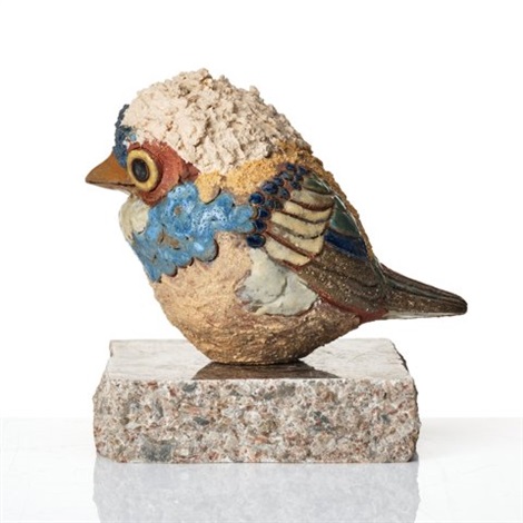 a stoneware sculpture of a bird, Sweden 1977 by Tyra Lundgren on artnet