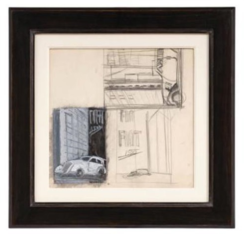 Studi di manifesto pubblicitario per Fiat 1500 by Mario Sironi on artnet