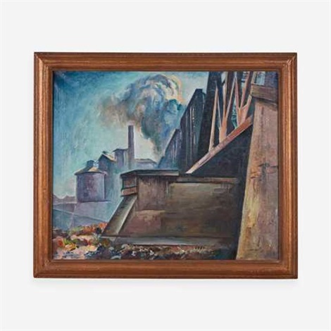 Railroad Bridge Columbus, Ohio by Charles Rosen on artnet