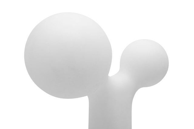 A Double Bubble or Tupla Kupla floor lamp, circa 2003, white moulded ...