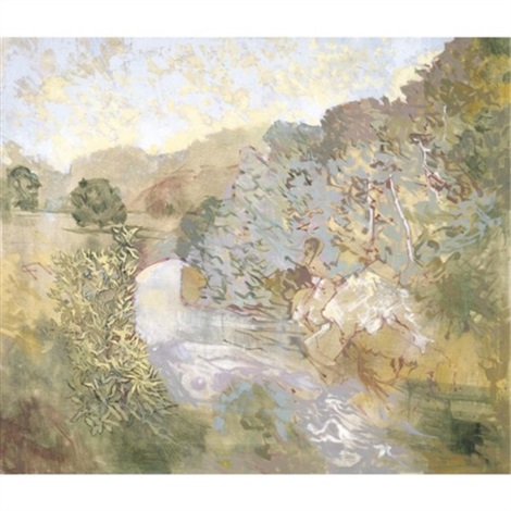 Wicklow landscape from the train by Terence P. Flanagan on artnet
