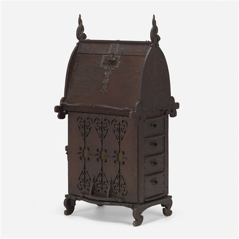 Rare and Important revolving desk, model 500 by Charles Rohlfs on artnet