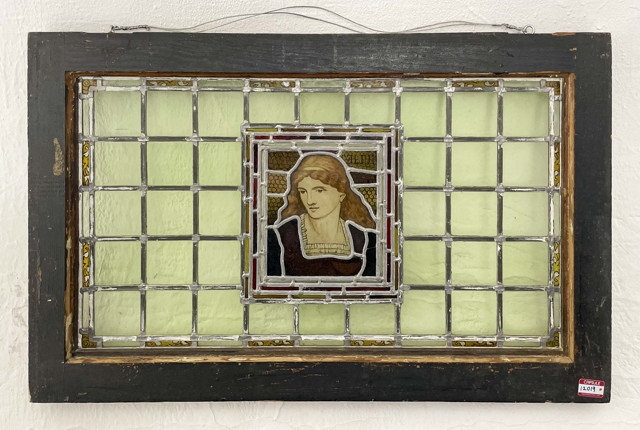 VICTORIAN STAINED AND LEADED GLASS PANEL by Daniel Cottier on artnet