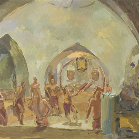 Exercices de gymnastique zoroastrienne au Zurkhane, 1931 by Alexander ...