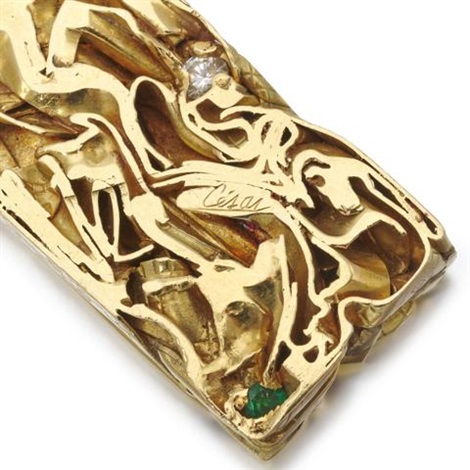 Diamond and emerald necklace, Compression Collana in smeraldo e ...