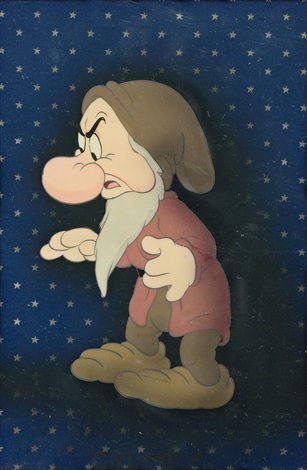 Snow White and the Seven Dwarfs Grumpy Animation Cel 1937. by Walt ...