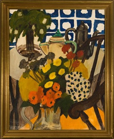 Still Life with Flowers by Mary Beth Edelson on artnet