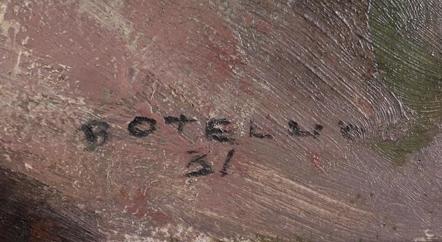 A farm view and figures by Carlos Botelho on artnet